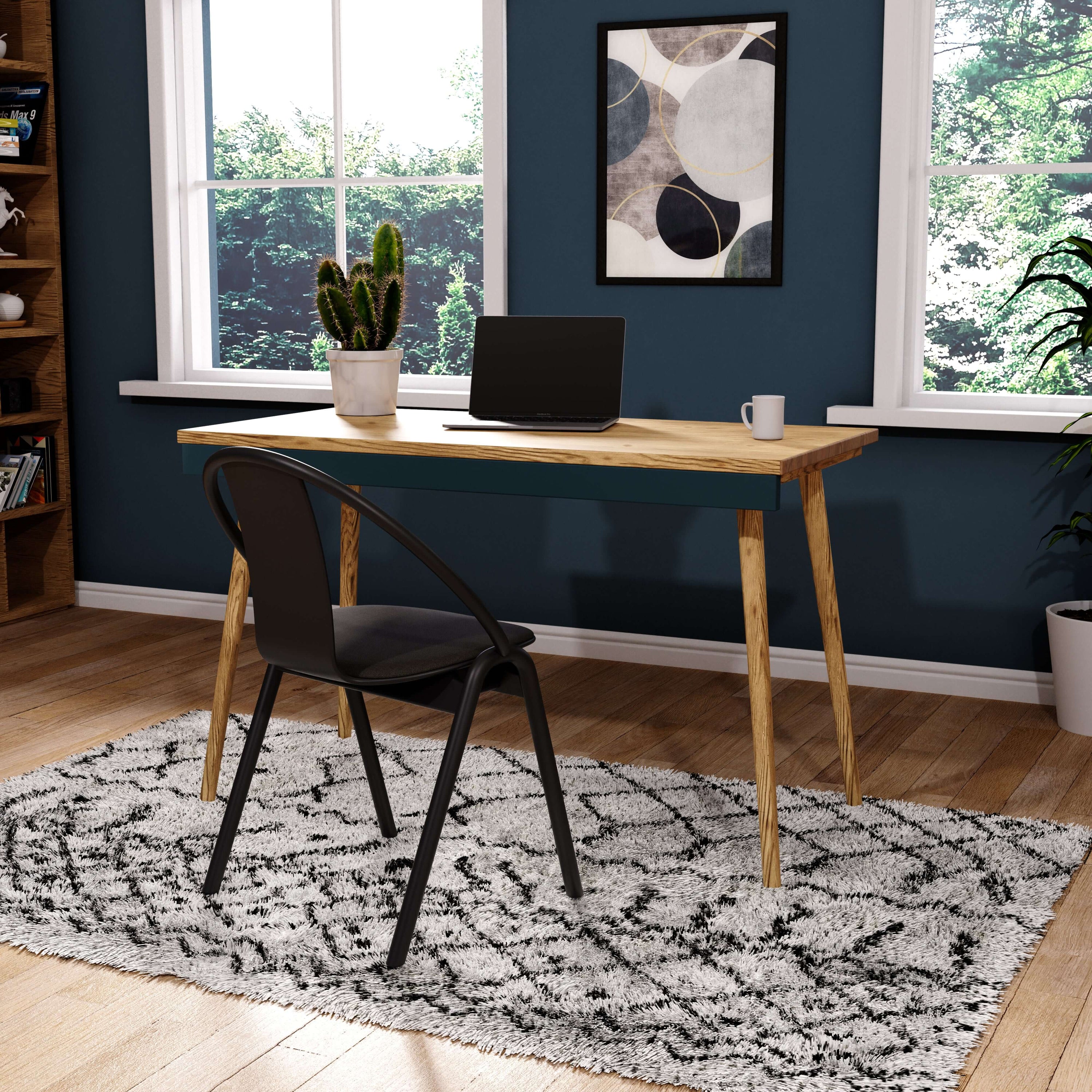 Handmade solid wooden Home office desks in the UK - Muju