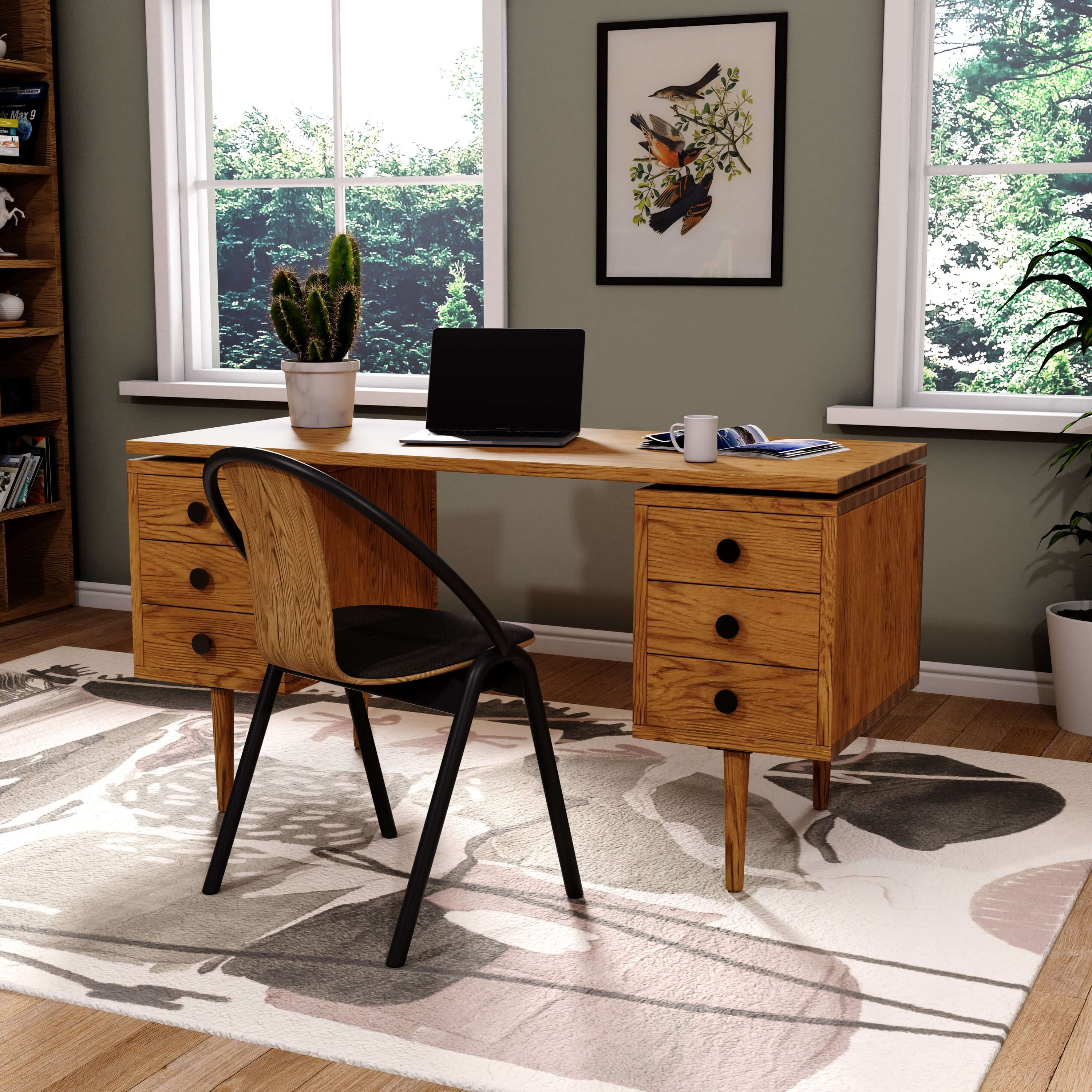 Handmade Solid Wooden Home office Desks in the UK - Muju