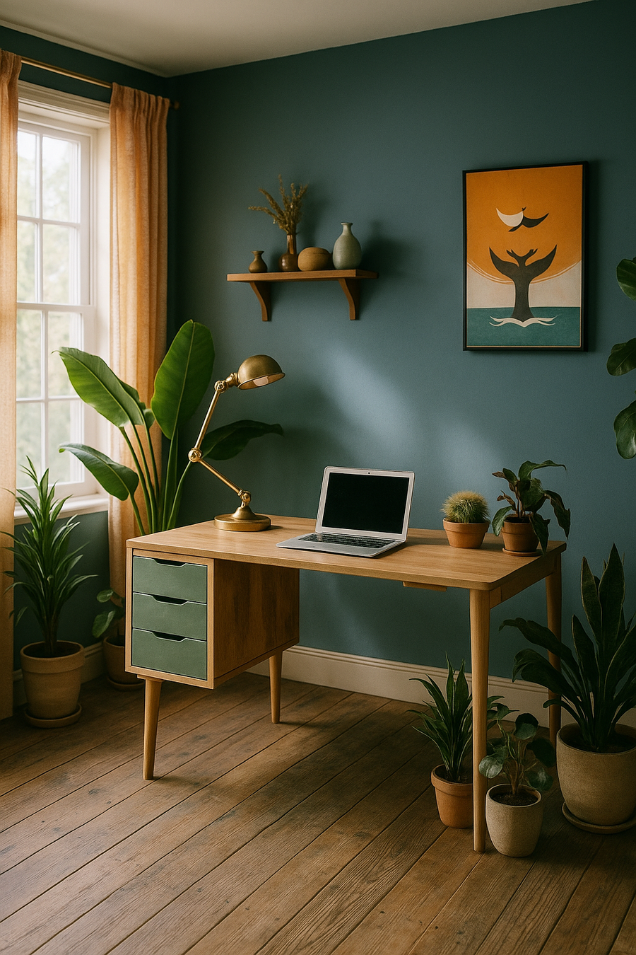 Handmade Solid Wooden Home office Desks in the UK - Muju