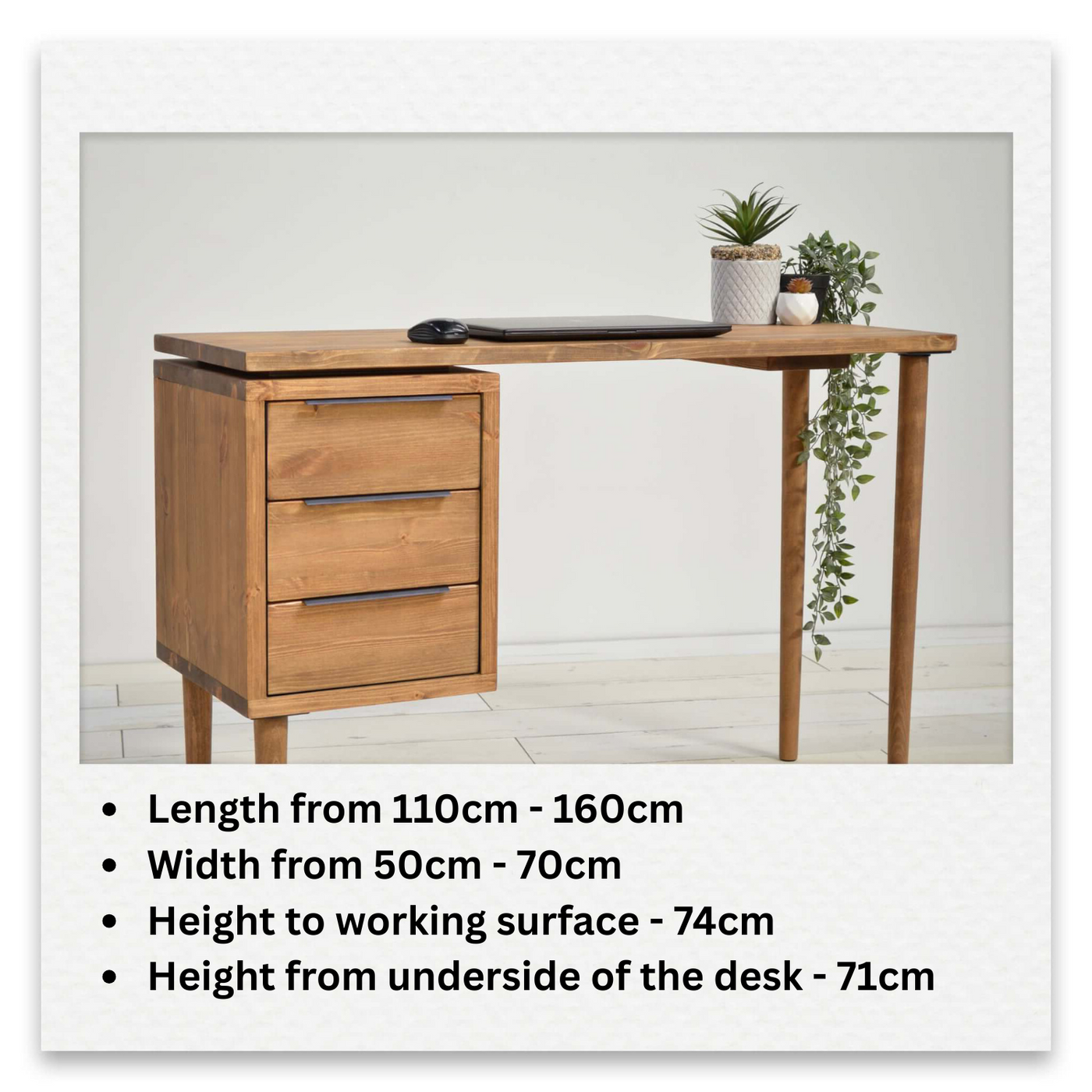 Handmade Solid Wooden Home office Desks in the UK - Muju